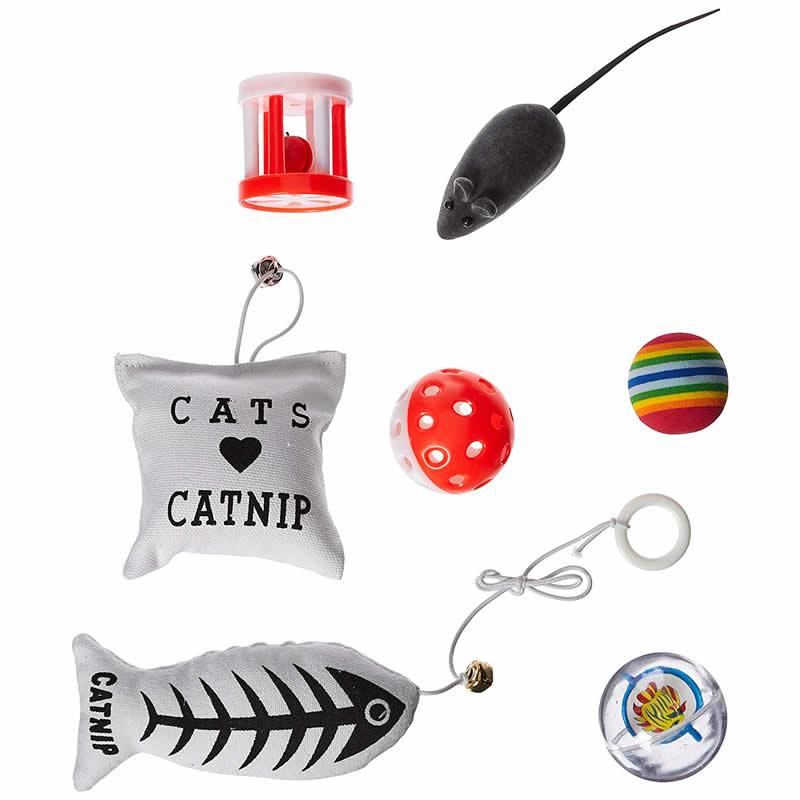 7 Piece Cat Toy Set Wondertrail - Walmart.com - Walmart.com