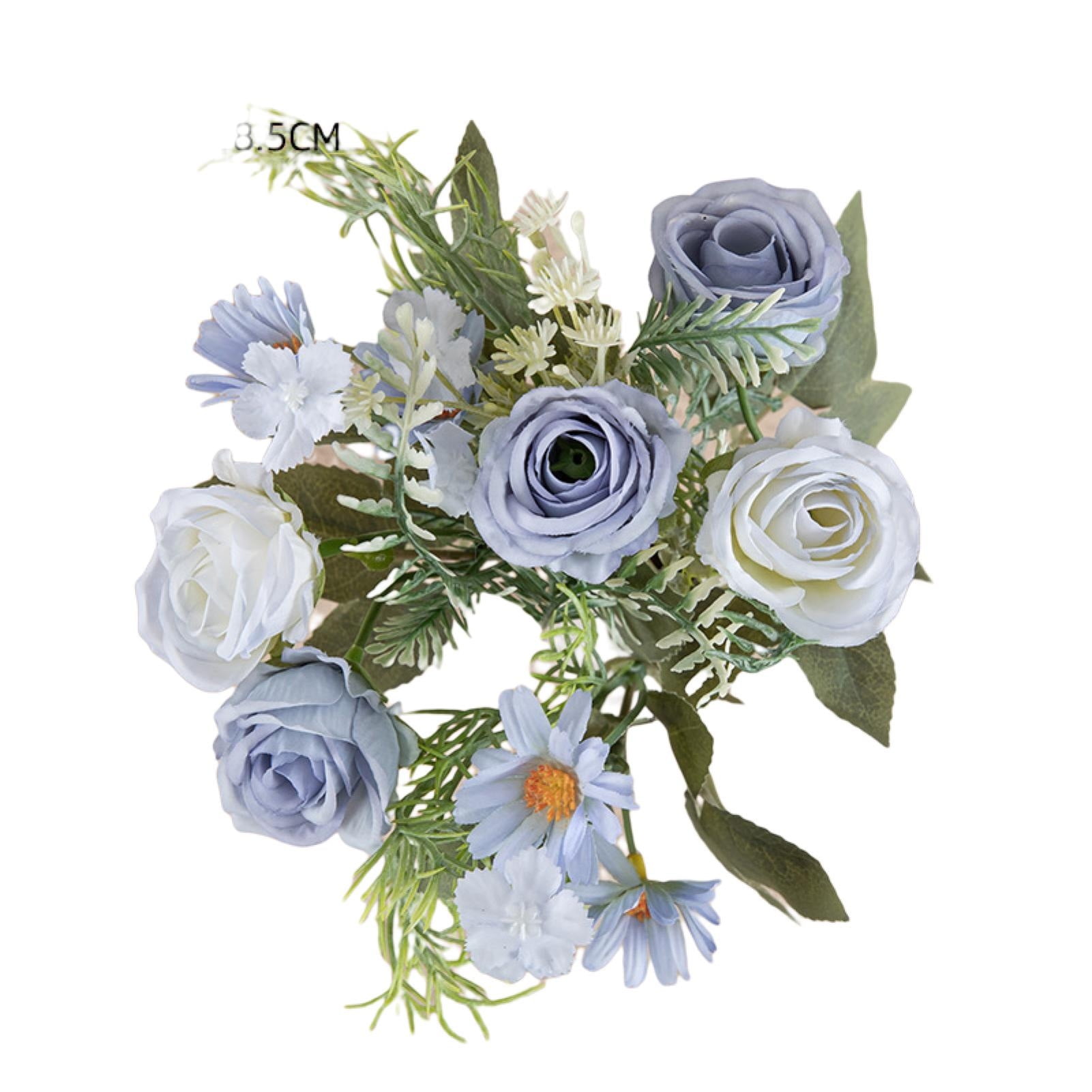 Faux English Cabbage Rose Bundle Mixed Blooms & Buds Spays Artificial ...