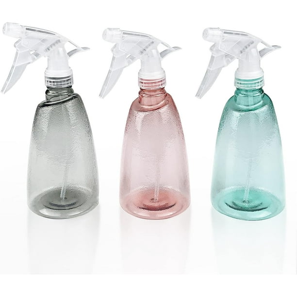 3 Pieces Empty Spray Bottle 500ml, Refillable Plastic Trigger Spray ...