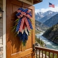 4th of July Theme Decorations - 19.7" Independence Day Wreath,Patriotic ...