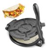"ARC Large Round Flour Machine, 10"" Cast Iron Tortilla Press with 100 ...
