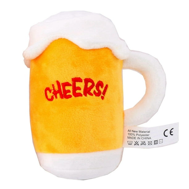 Plush Stuffed Beer Bottles Beer Mugs Sounding Pet Toys Dog Toys ...