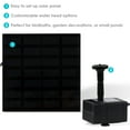 Sunnydaze 40 GPH Solar Pump for Outdoor Fountains with 20" Lift ...