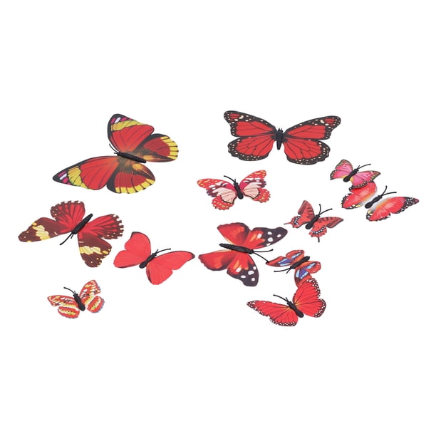 Wall Sticker, Butterflies Sticker PVC Butterflies Shape Corrosion Proof ...