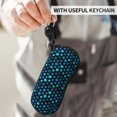 Portable Sunglasses Case, Zippered Soft Eyeglass Pouch with Carabiner ...