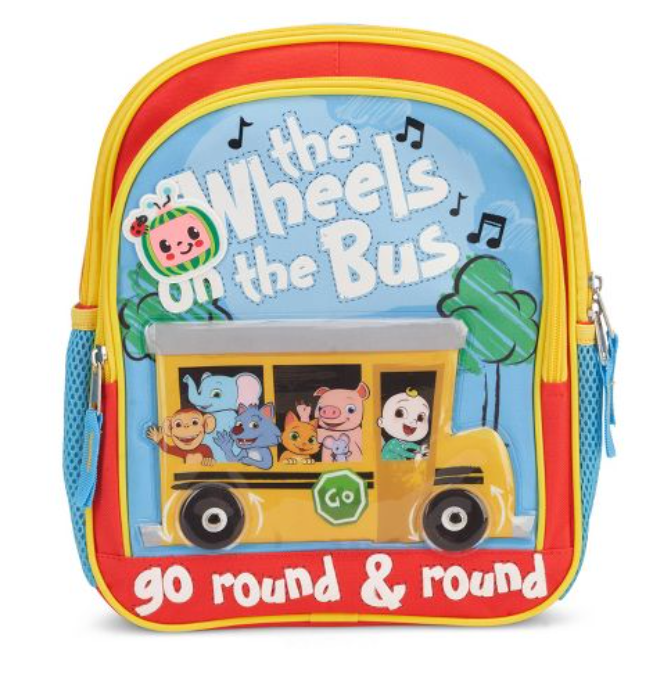 CoComelon Official Toddler Backpack Wheels On The Bus New With Tags ...