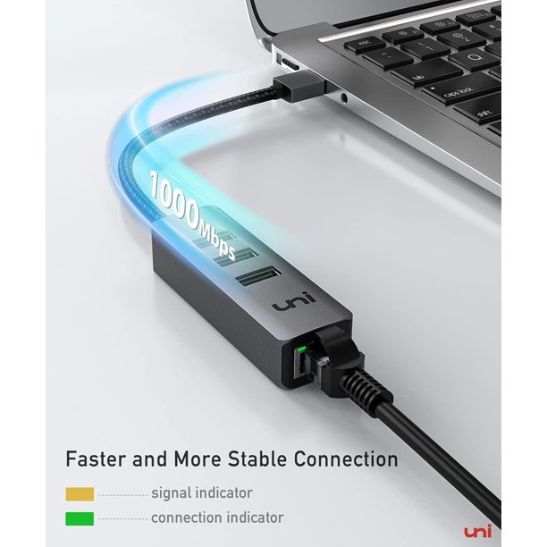 Adaptador USB a Ethernet, concentrador Ethernet USB 3.0 de 3 puertos u | Bodega Aurrera en línea