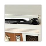 Victrola Wood 7-in-1 Nostalgic Bluetooth Record Player with CD Encoding ...