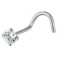 8Pcs Stainless Steel Nose Ring Nose Body Piercing Jewelry Diamond Nose ...