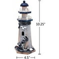 Wooden Lighthouse Nautical Decor, Small Tabletop Coastal Accents for ...