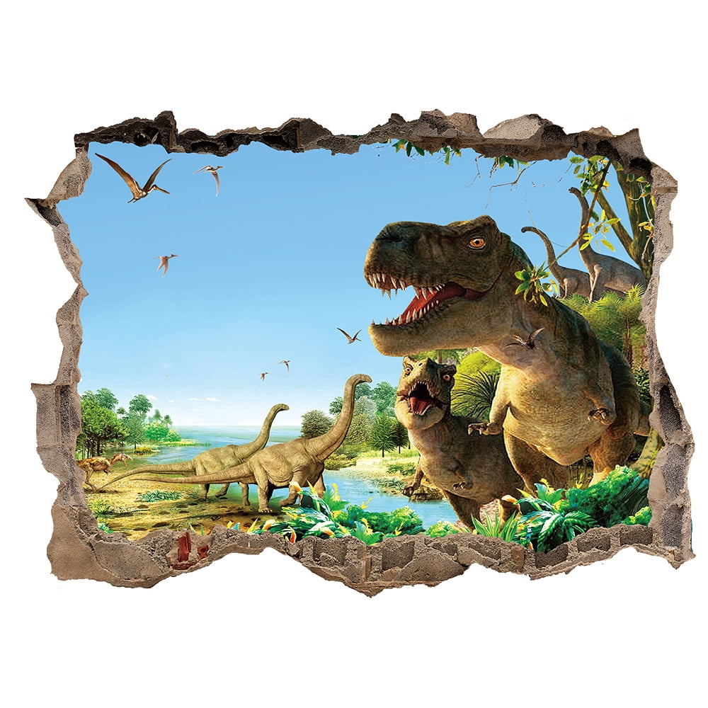 Click here for Jinsinto 3d Broken Wall Dinosaur Paradise Bedroom... prices