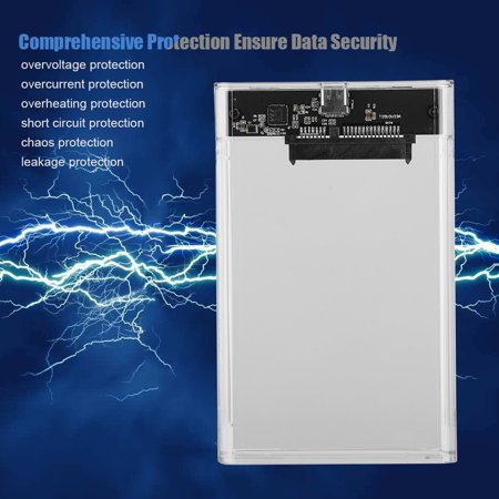 Hard Disc Case, Portable Practical Transparent Plug And Play Hard Disc ...