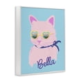 Stupell Industries Cool Cat Bella White Framed Giclee Art, design by ...