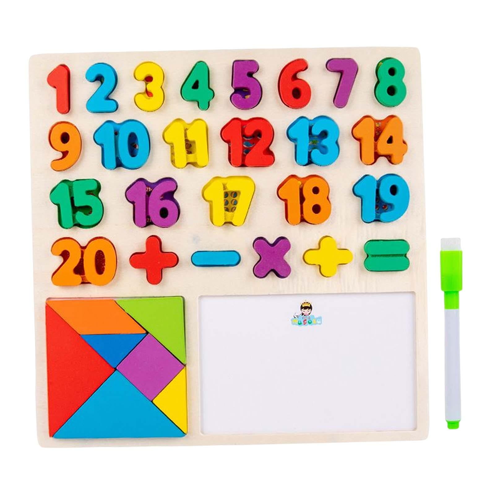Yinanstore Wooden Jigsaw Puzzle Matching Board