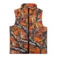 Binienty Orange Camo Fleece Vest 4T Girls Full Zip Stand Collar ...