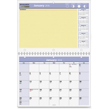 At-A-Glance Laminated/Erasable Wall Calendar - Walmart.com