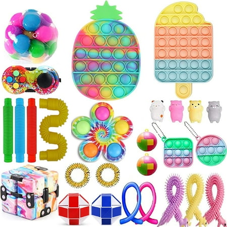 Fidget Toys Pack Fidget Toy Set Fidget Pack Cheap Sensory Fidget Toy Pack with Marble Mesh ...