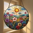 Wildflower Meadow Stained Glass Style Suncatcher – Window Hanging ...