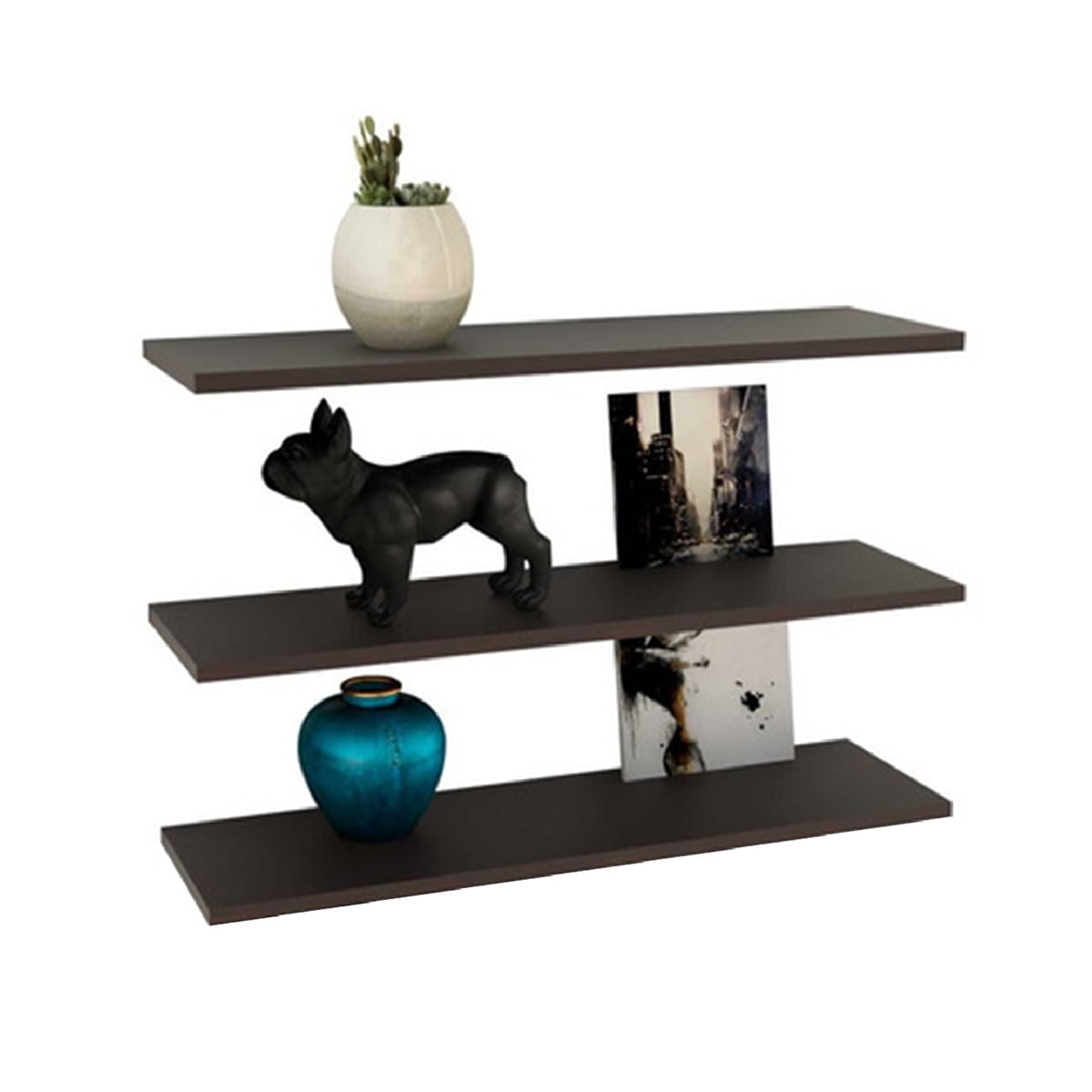 Set de 3 Repisas Flotantes 50 x 15 cm Roble Dakar.319 Hanlob 3 Repisa ...