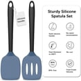 2 Pack Silicone Spatula Set, Heat Resistant, BPA Free Kitchen Turner ...