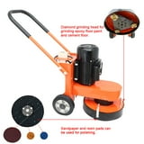 EQCOTWEA Hand-push Cement Ground Grinder Electric Floor Grinder Cement Ground Concrete Polishing ...