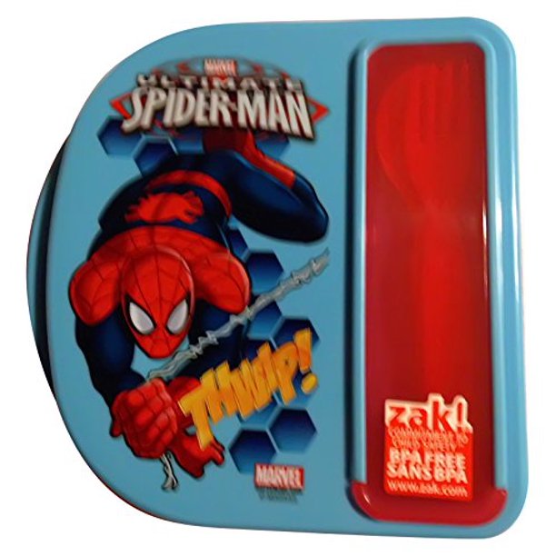 Marvel Ultimate Spider-man Food Storage Container w/Fork & Spoon ...