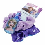 2pc Disney Frozen 2 Elsa Scrunchies Hair Ties for Girls Purple ...