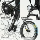 "GOCIO 26""x4"" Fat Tire Electric Bike, 500W Foldable Ebike with 48V 10Ah Battery, Shimano 21 ...