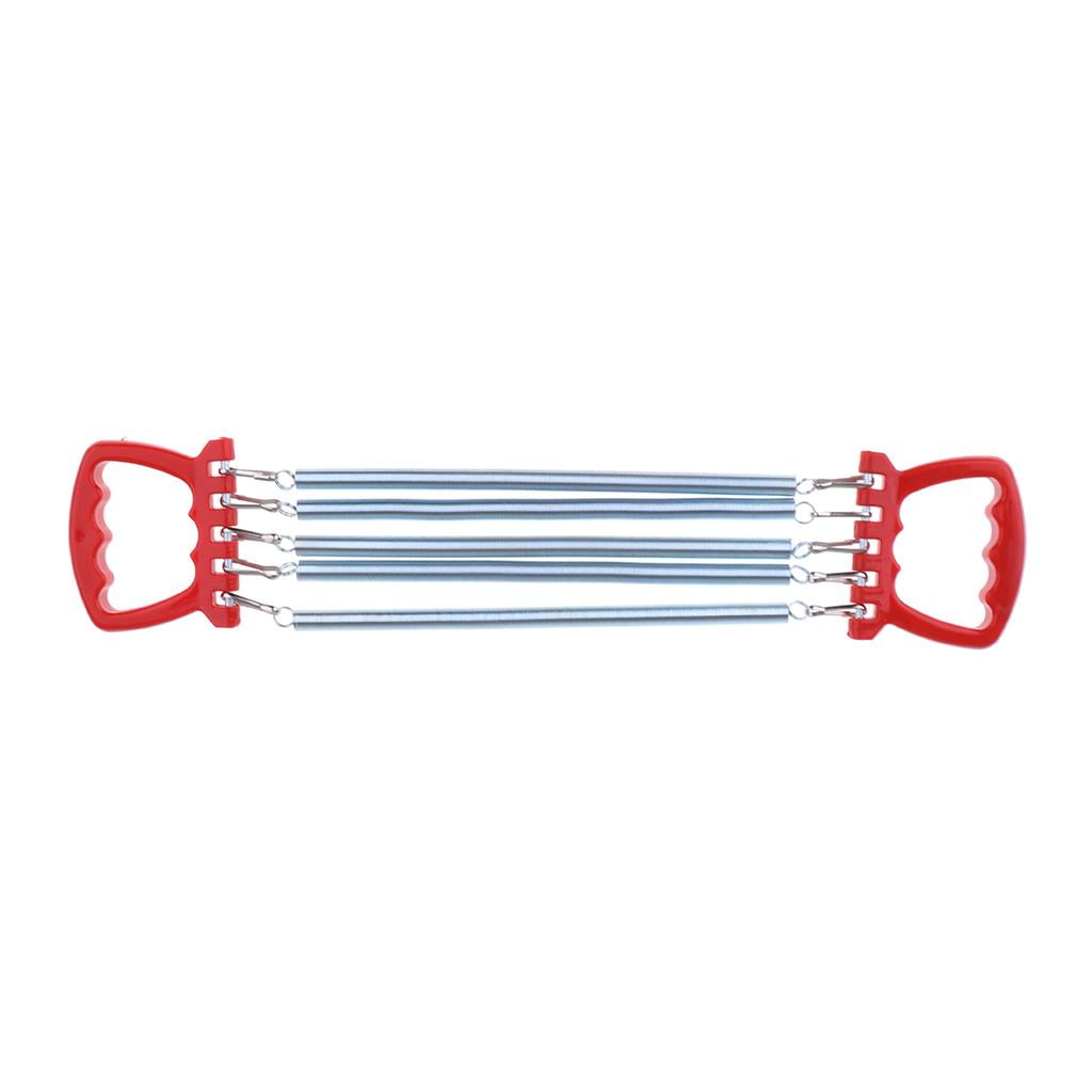 Portable Chest Expander Puller Fitness Resistance Band with 5 Springs ...