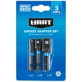 HART 3-Piece Socket Adapter Set, 1/4-inch, 3/8-inch, 1/2-inch - Walmart.com