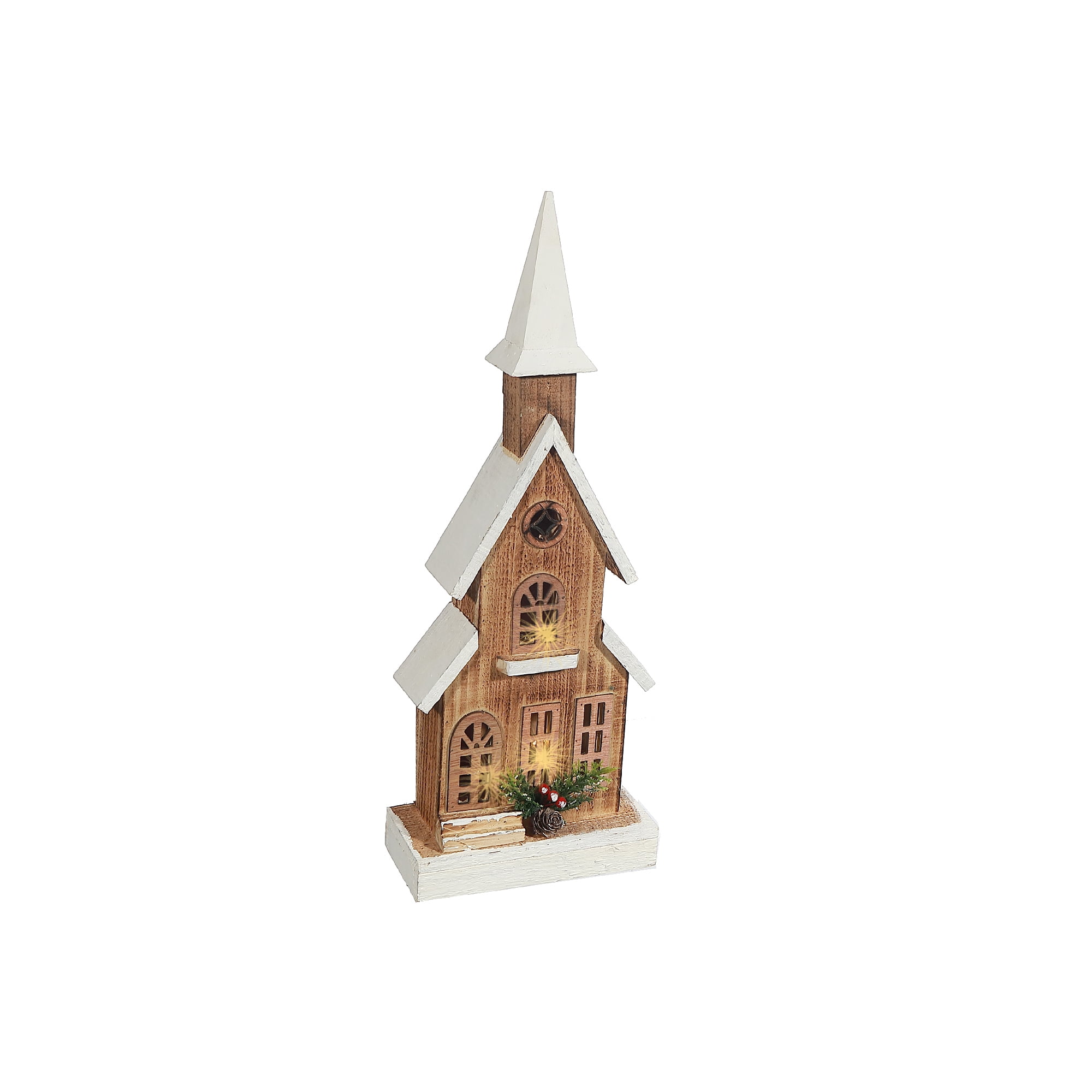 Click here for Ih Casadécor Led Natural Wooden Church prices