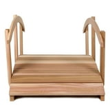 All Things Cedar 6-Foot Bridge with Handrails, Western Red Cedar ...