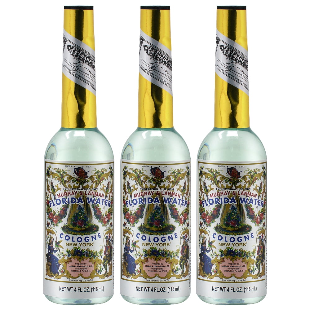 Murray & Lanman Florida Water Cologne New York 118ml/4oz (Pack of 3 ...