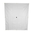 White 10' x 10' Ceiling Leak Diverter Drain Tarp - Vinyl Coated Roof ...