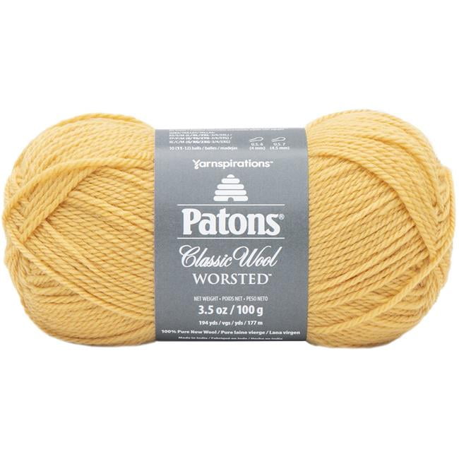 Spinrite 244077-77755 Patons Classic Wool Yarn, Sunshine - Walmart.com