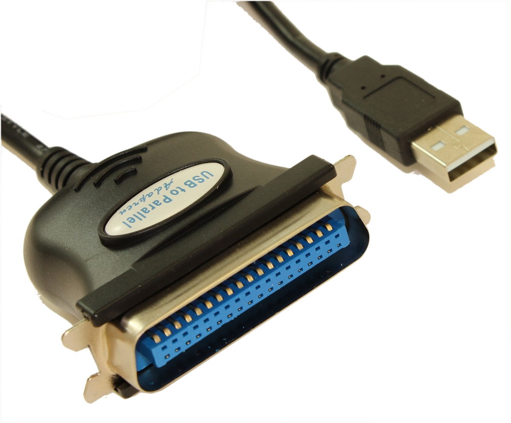6ft USB to Parallel (Centronics CN36 Pin Male / IEEE1284) Converter ...