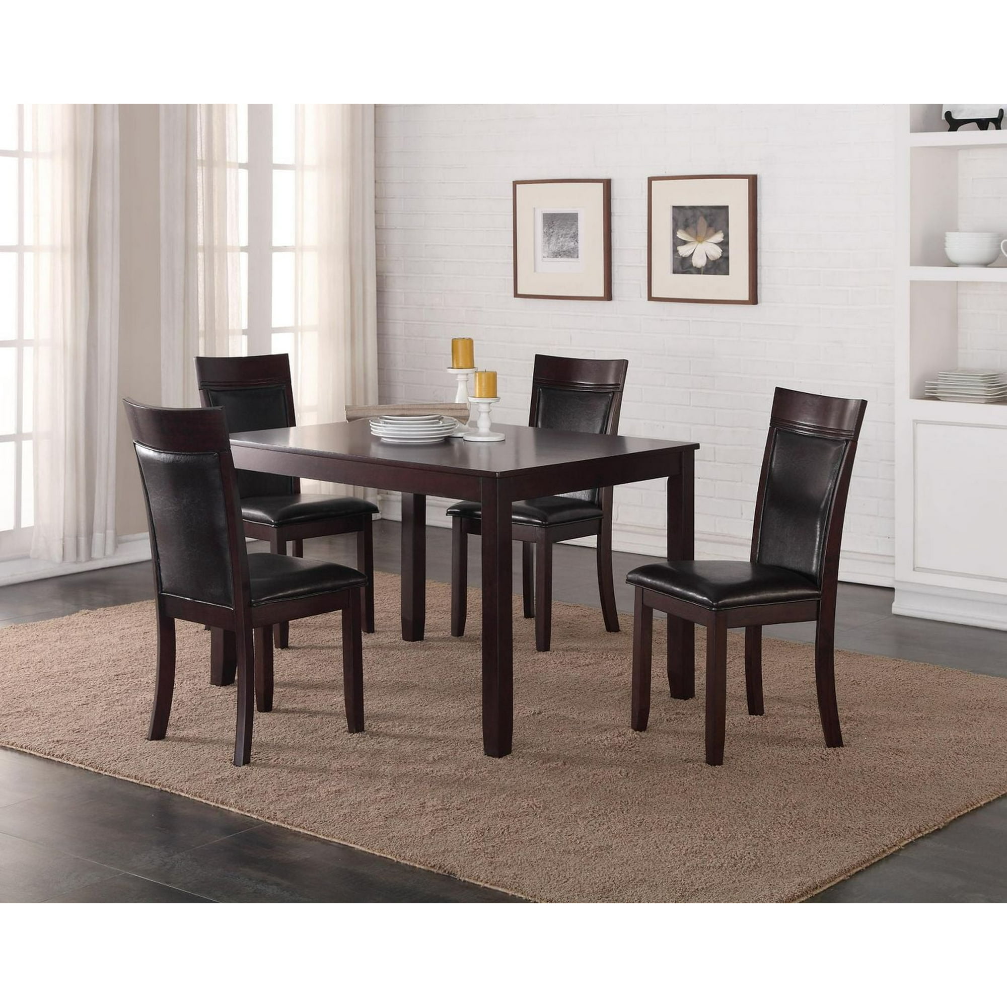 Click here for K-Living Nellie Solid Wood Dining Set (5pcs) In Es... prices
