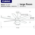 Wellspeed Modern 72 in. Integrated LED Indoor Black Ceiling Fan with ...