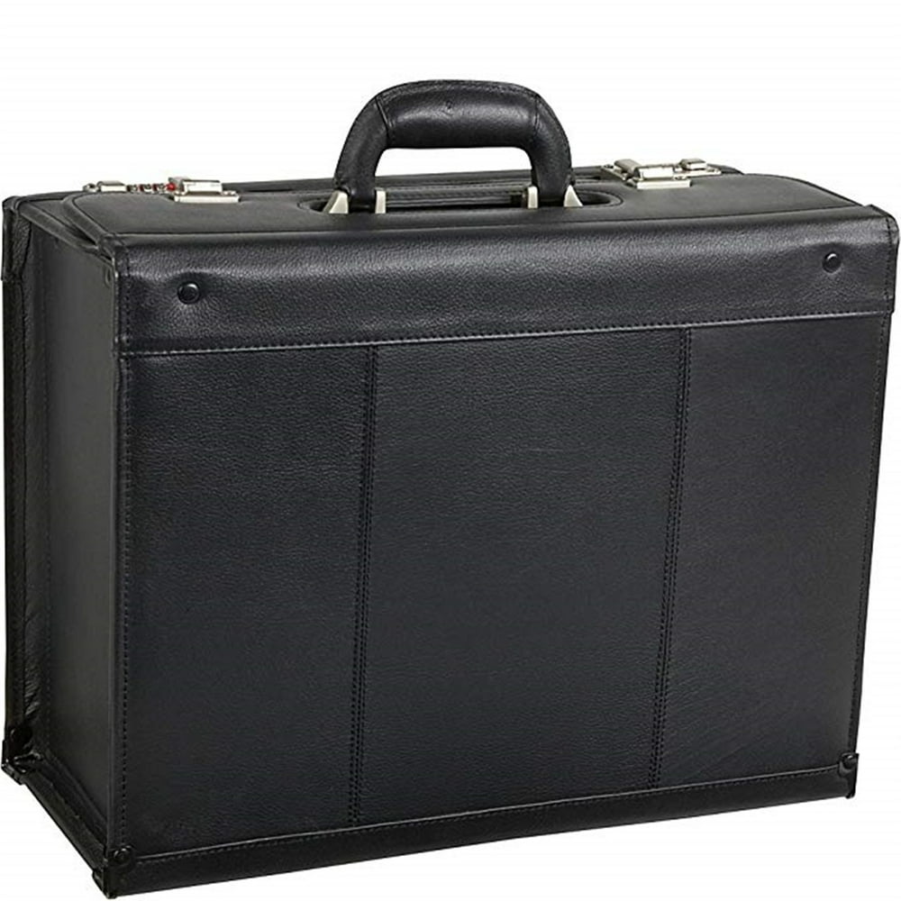 AmeriLeather - Leather Pilot Case - Black - Walmart.com - Walmart.com