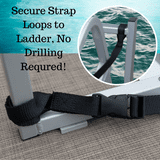 EZ-Xtend Pontoon Boat Ladder Pull Up Strap Quick Release - Black ...