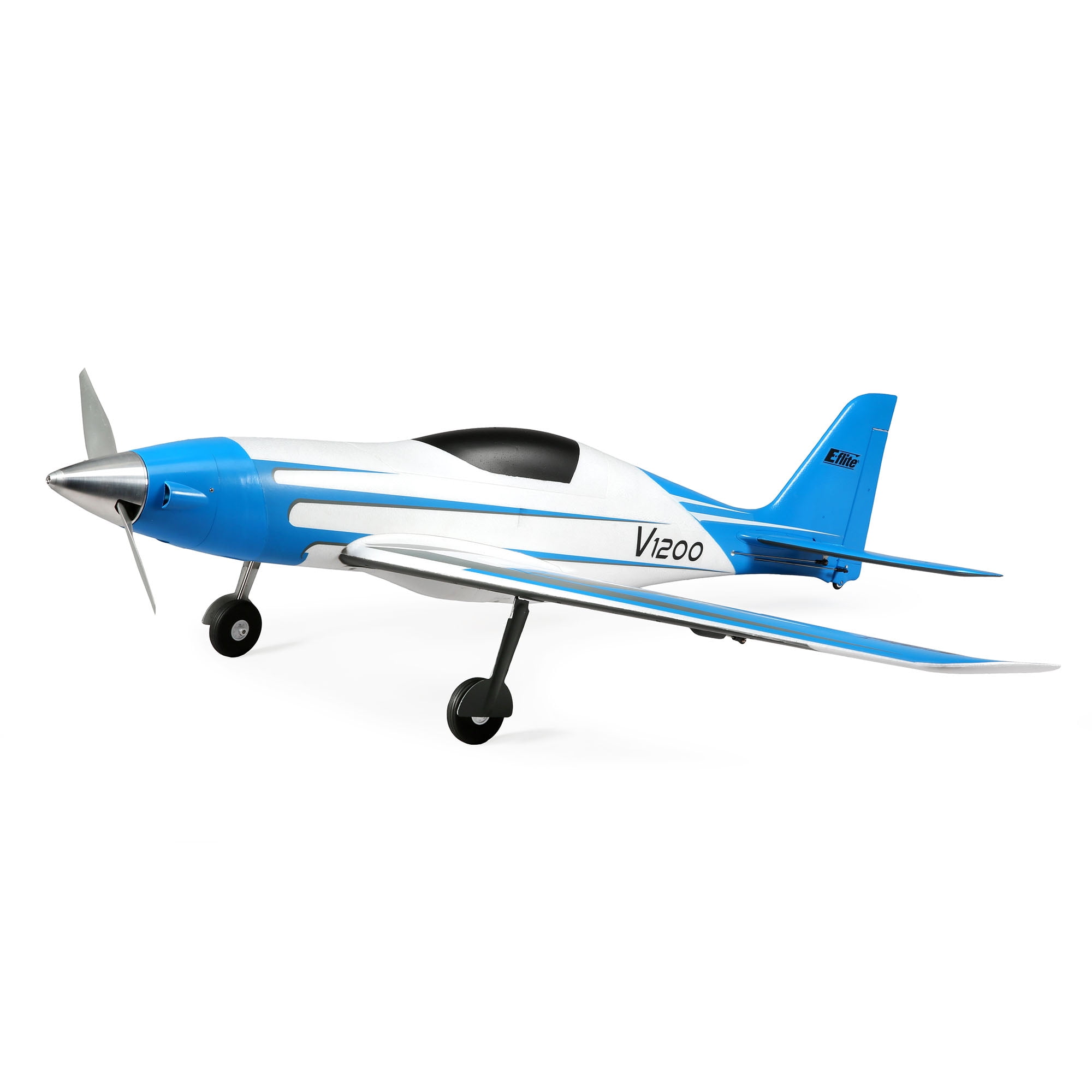 E-flite RC Airplane V1200 1.2m BNF Basic Transmitter Battery and ...