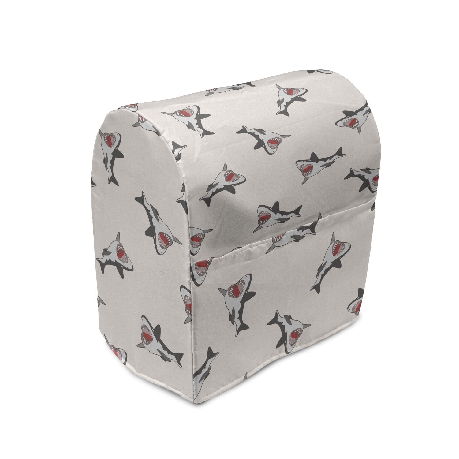 Shark Stand Mixer Cover, Aggressive Hungry Sea Creatures with Open ...