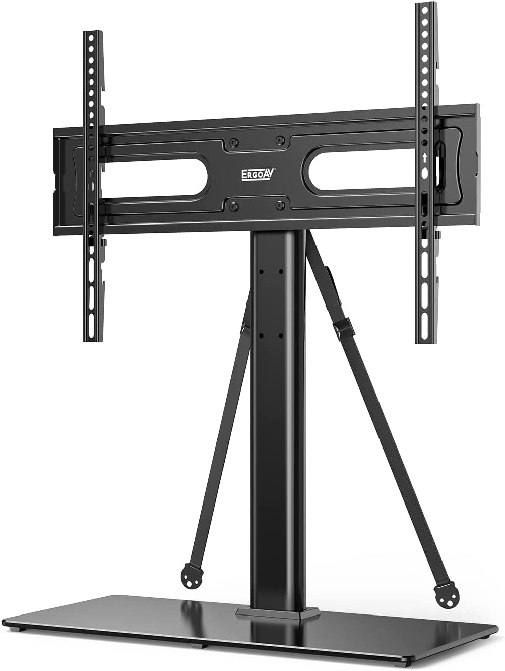 ErgoAV ERTSL2-01B Tabletop TV Stand for 40"-75" TVs with 9 Height ...