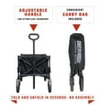 BBX Collapsible Outdoor Utility Wagon, Portable Pull Behind Heavy Duty ...