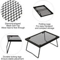 Lineslife Heavy-Duty Folding Campfire Grill with Fire Pit Stand ...