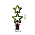 Virelaxpo Star-Shaped Artificial Topiary Garden Stake, Double Layer ...