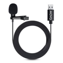 Movo M1 USB Lavalier Lapel Clip-on Omnidirectional Condenser Computer ...
