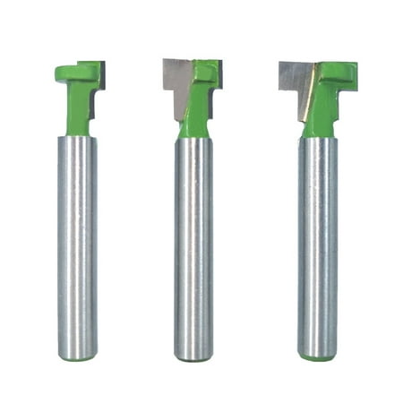 T-Slot Router Bit, 3 Pieces T-Slot Router Bit Straight Shank Router T ...