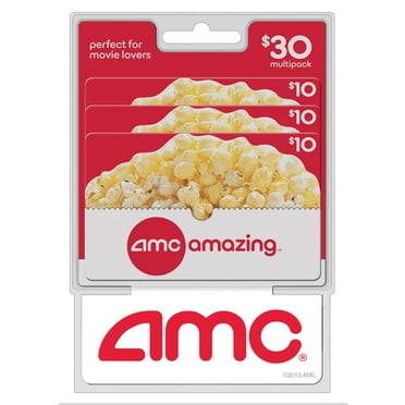 AMC Movie Theatres $45 Gift Card Multi-Pack, 3 x $15 - Samsclub.com