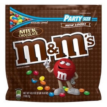 M&M's Family Size Milk Chocolate Candy - 19.2 oz Resealable Bag ...